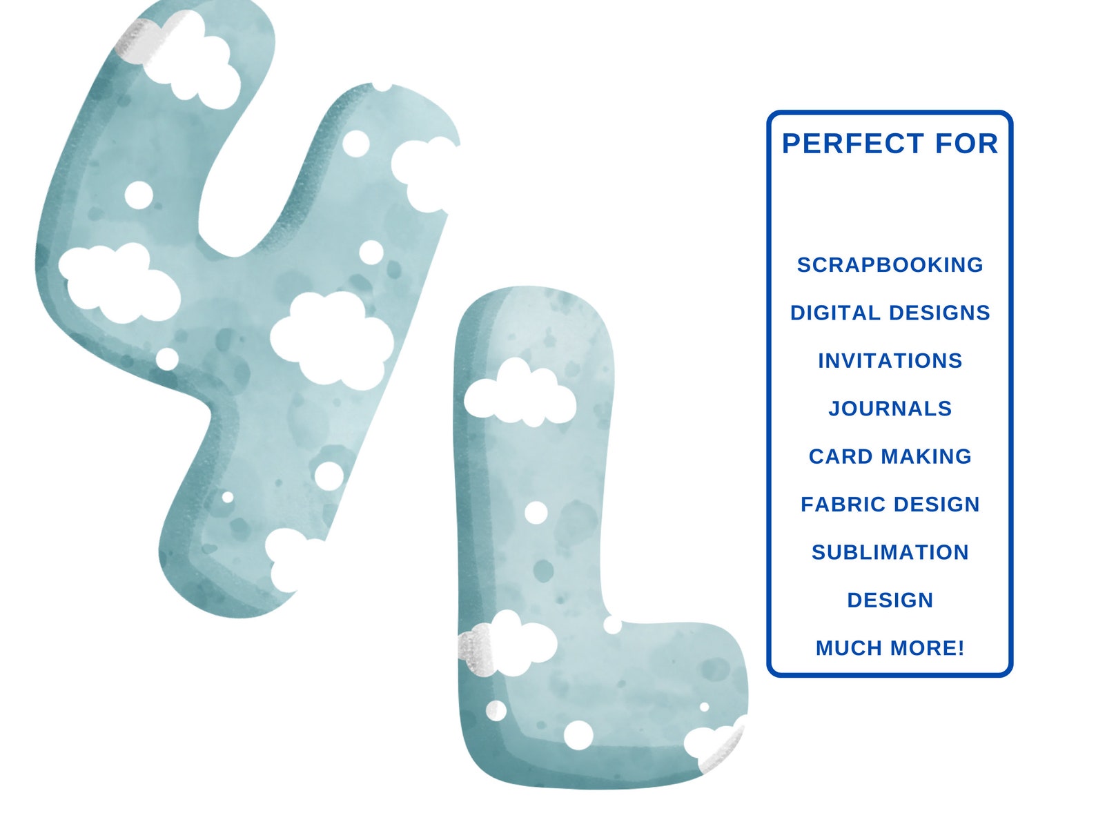 Blue Sky Alphabet and Numbers, Cloud Alphabet Numbers, Angel Alphabet ...