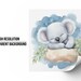 Watercolor Koala Clipart, Dreamy Sleepy Cute Koala Baby Nursery Wall ...