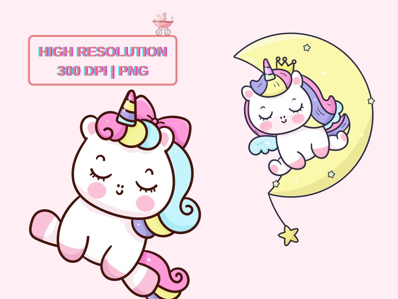 22 PNG Kawaii Unicorn Cute Clipart Kawaii Unicorn Clipart - Etsy