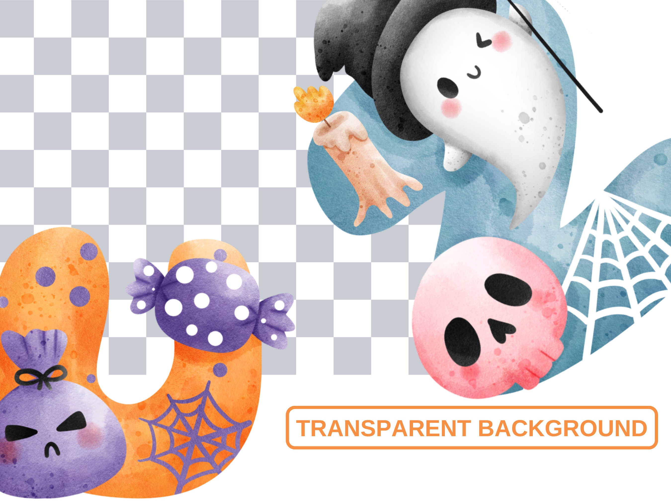 Halloween Alphabets Halloween Clipart Halloween Font - Etsy