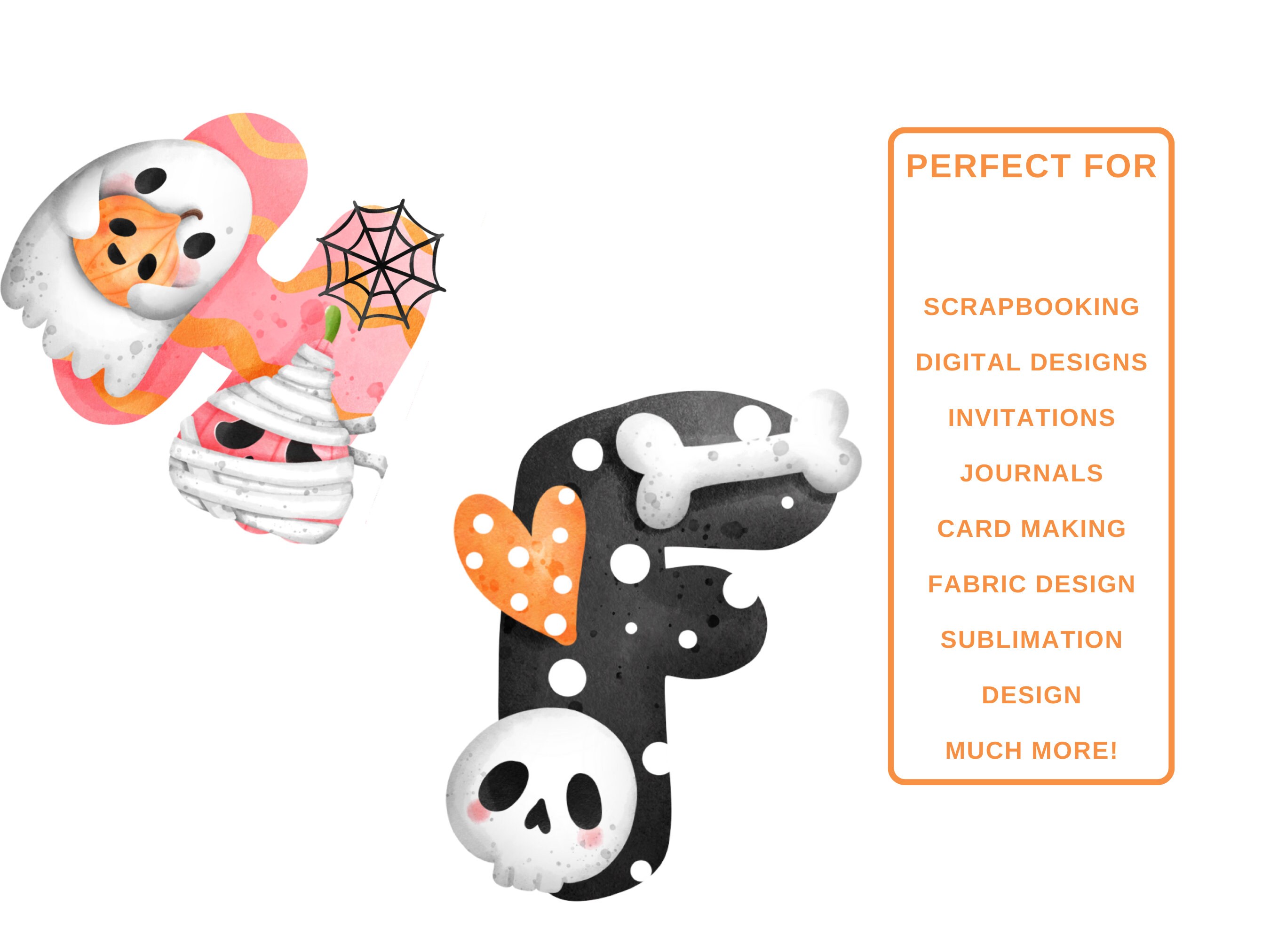 Halloween Alphabets Halloween Clipart Halloween Font - Etsy