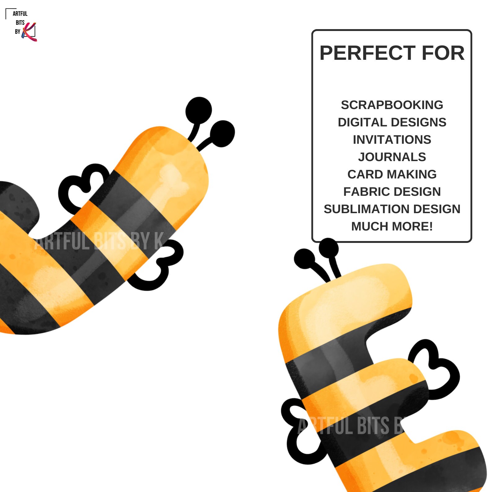 Little Bee Alphabets and Numbers Honey Bee Alphabet Bee - Etsy