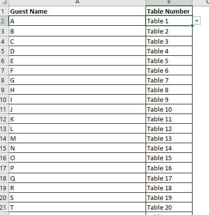 Event Seating Chart Template - Etsy