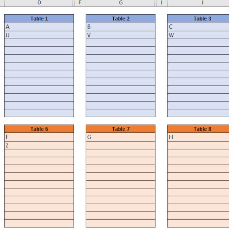 Graduation Seating Chart - Etsy