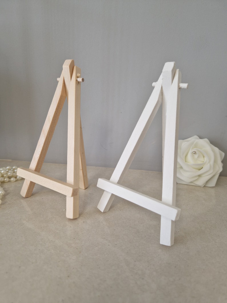 Mini Wooden Easel: Wedding Name Place or Table Number Holder - Etsy UK