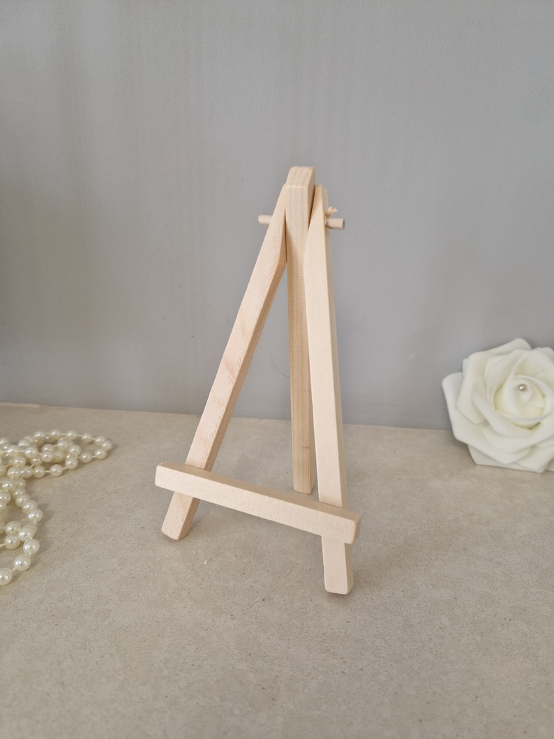 Mini Wooden Easel: Wedding Name Place or Table Number Holder - Etsy UK