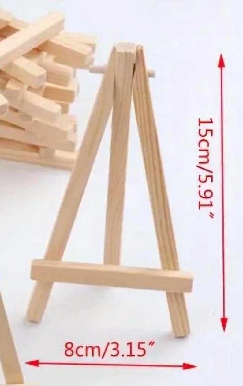Mini Wooden Easel: Wedding Name Place or Table Number Holder - Etsy UK