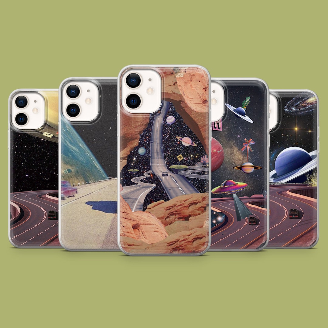 Sci-fi Phone Case Planet Cover for iPhone 14, 13, 12, 11, XR, 8 ...