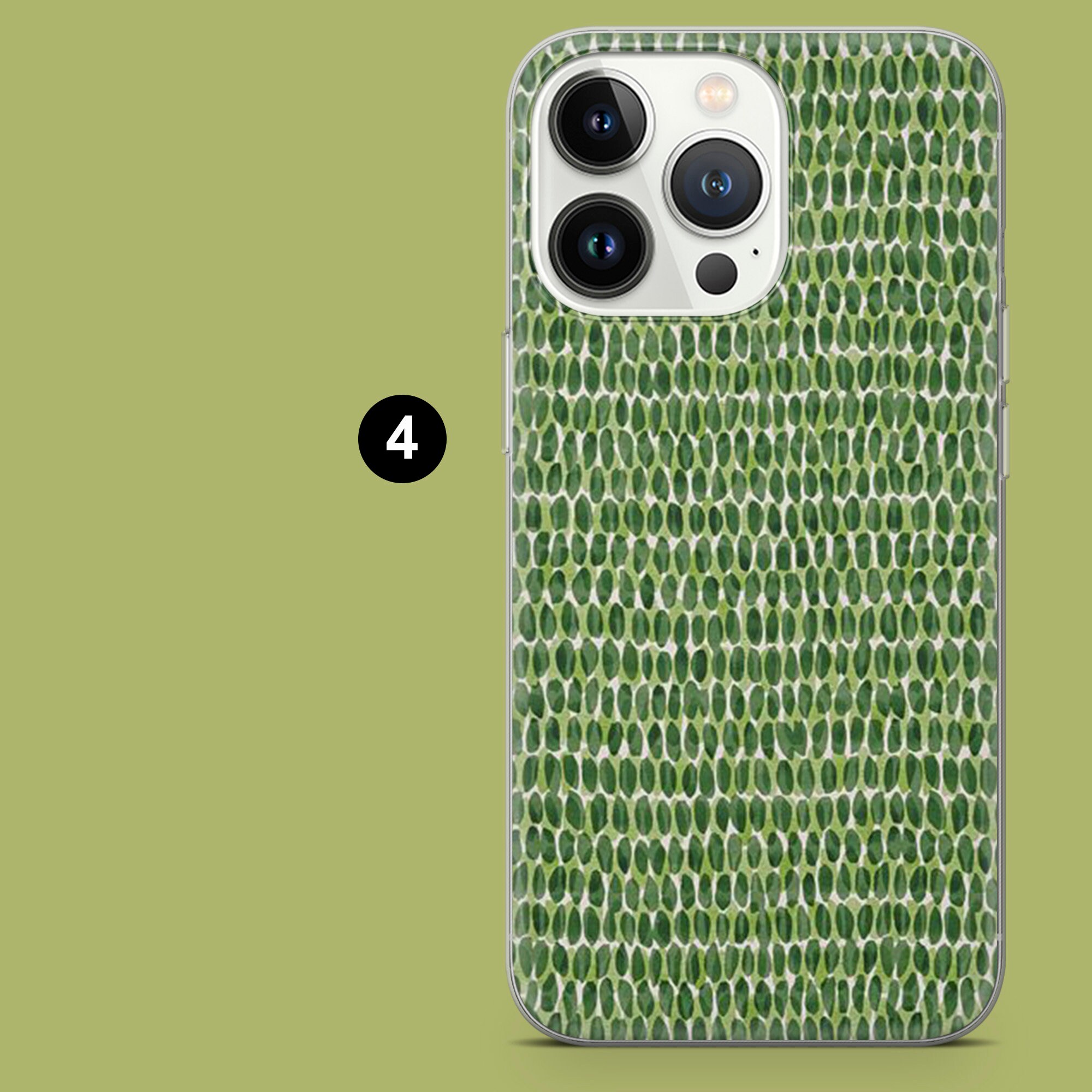 Emerald Green Phone Case Textured Cover for iPhone 15, 14, 13, 12 ...