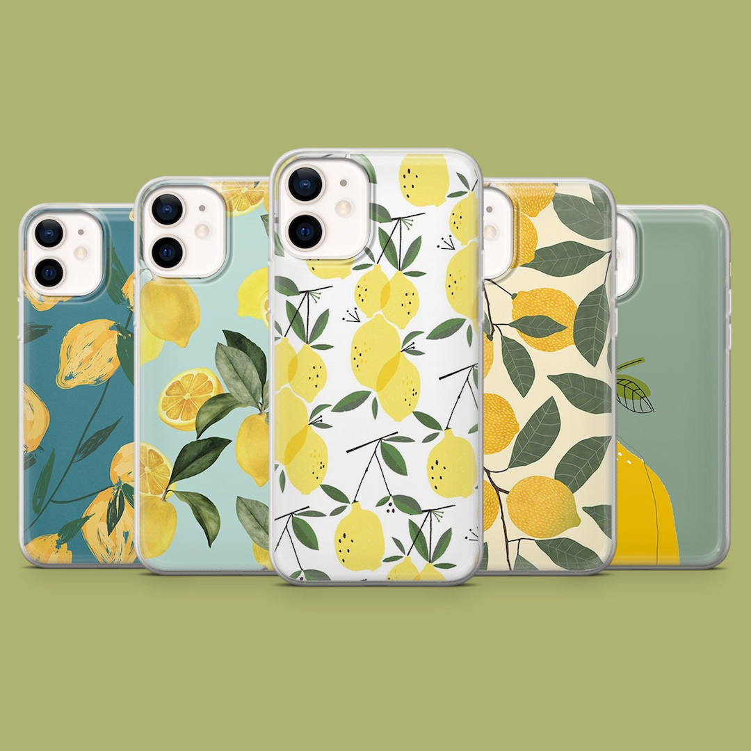 Lemon Tree Phone Case Lemon Pattern Cover for iPhone 15, 14, 13, 12 ...