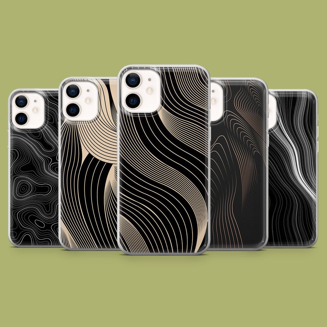 Geometric Designs Phone Case Textures Cover for iPhone 14, 13, 12, 11 ...