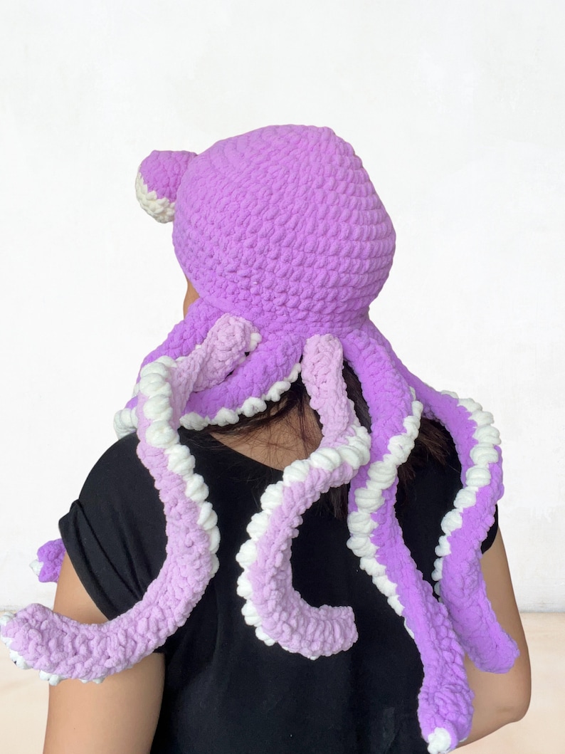 Crochet Octopus Hat Pattern, Kids Adults Halloween Costume (PDF Pattern ...