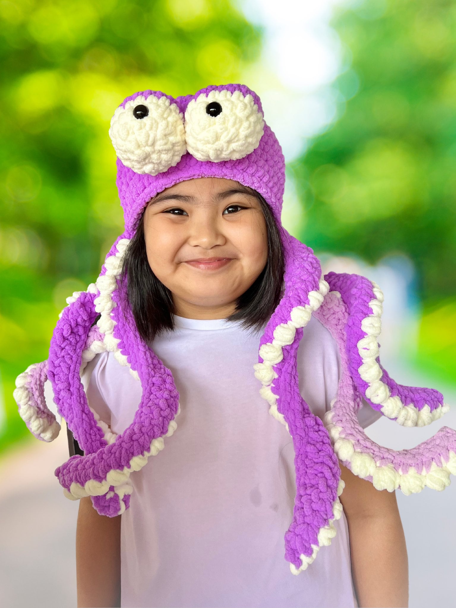 Octopus Hat Crochet Pattern Kids Adults Halloween Costume Crochet Sea ...