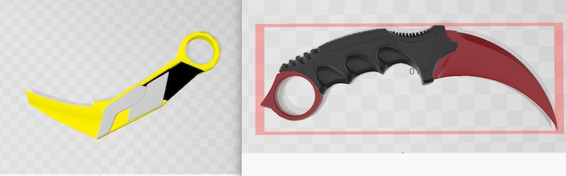Valorant Prime Karambit Cs:go Karambit Stl - Etsy