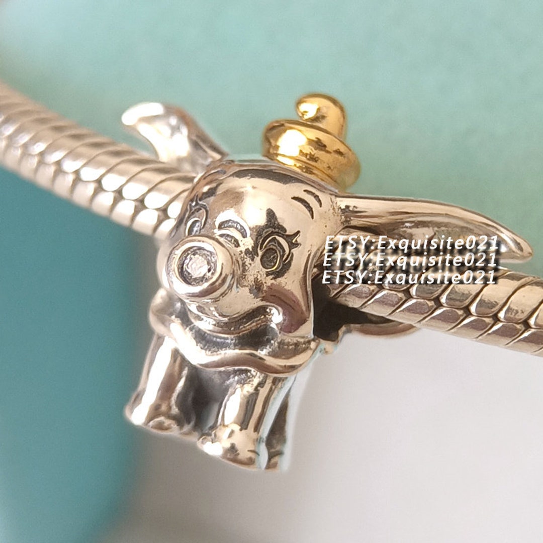 Disney 100th Anniversary Dumbo Lab-created Diamond Charm 925 - Etsy