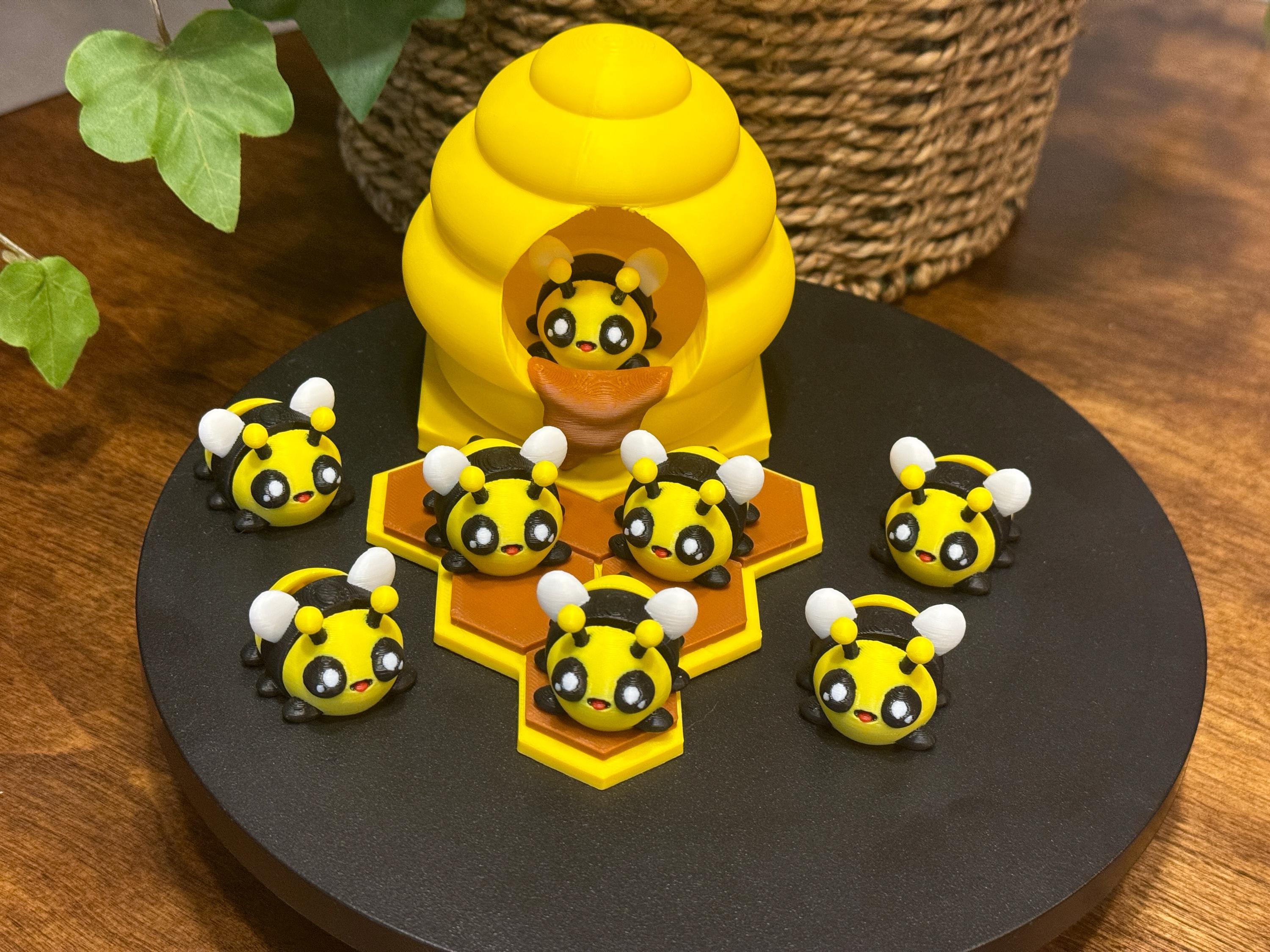 3D Printed Bee Hive With Articulated Bee - Etsy