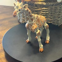 Giraffe Skeleton Safari Articulating Toy 3D Printed Fun Moveable Animal ...