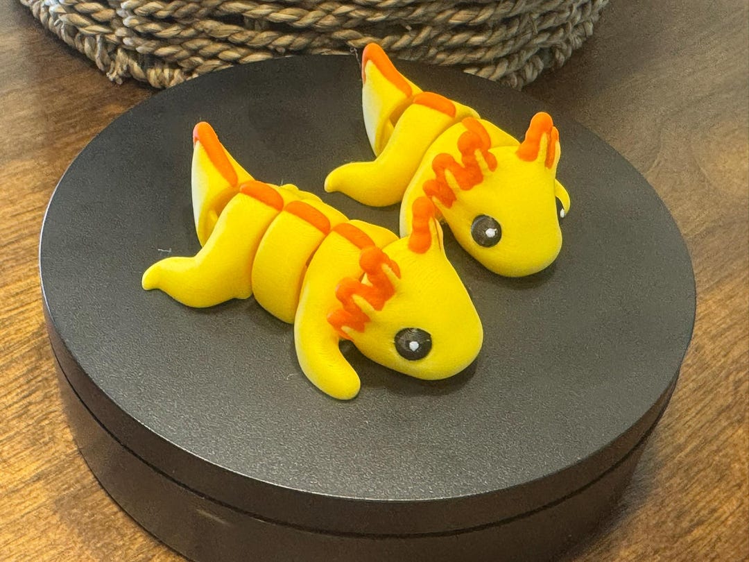 3D Printed Axolotl Tadpole Figurine: Collectible Desk Decor - Etsy