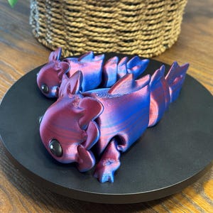 3D Printed Articulating Axolotl: Rainbow Salamander - Etsy
