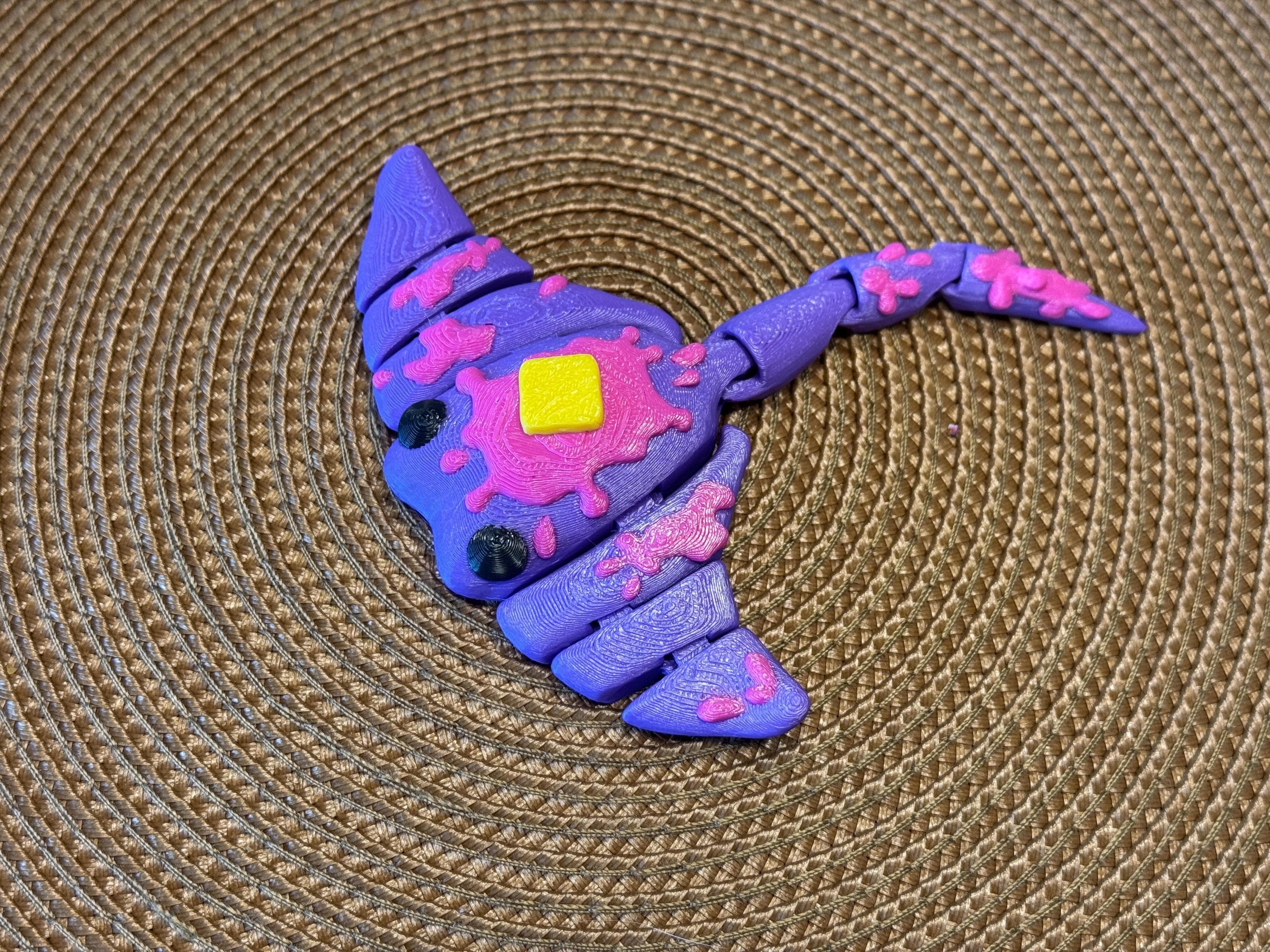 Flappy Jacks 3D Printed Articulated Sting Ray / Cinderwing - Etsy
