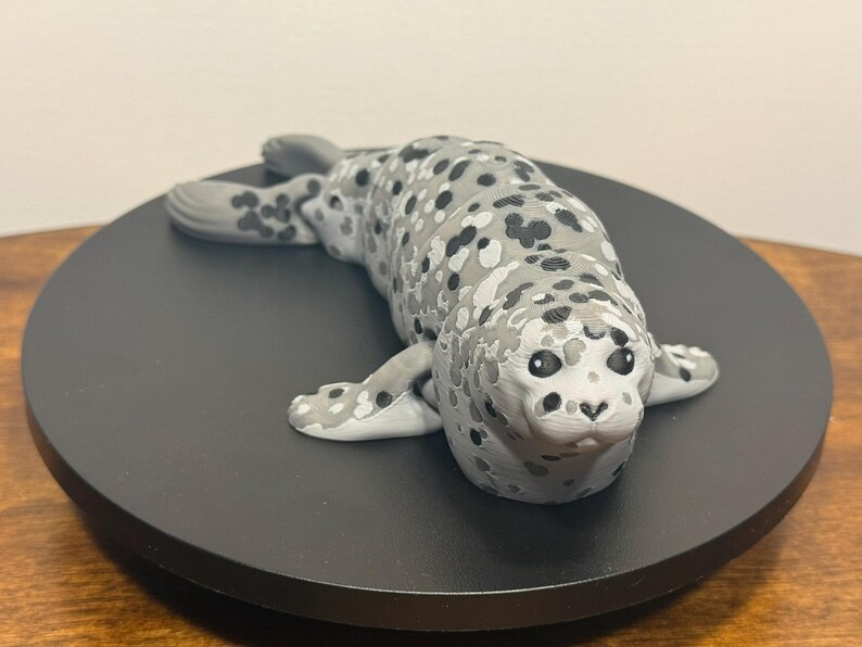 3D Printed Articulated Seal, Multicolor PLA, Eco-friendly Decor ...