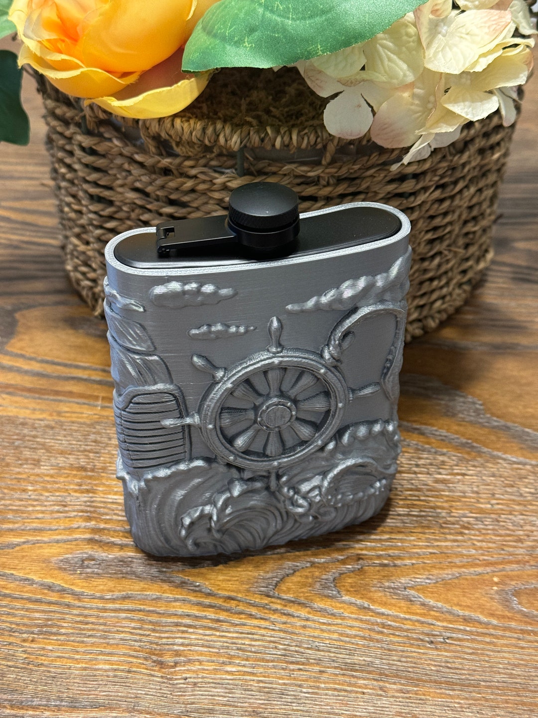 Hip Flask Cover Buccaneer (flask Included) - Etsy