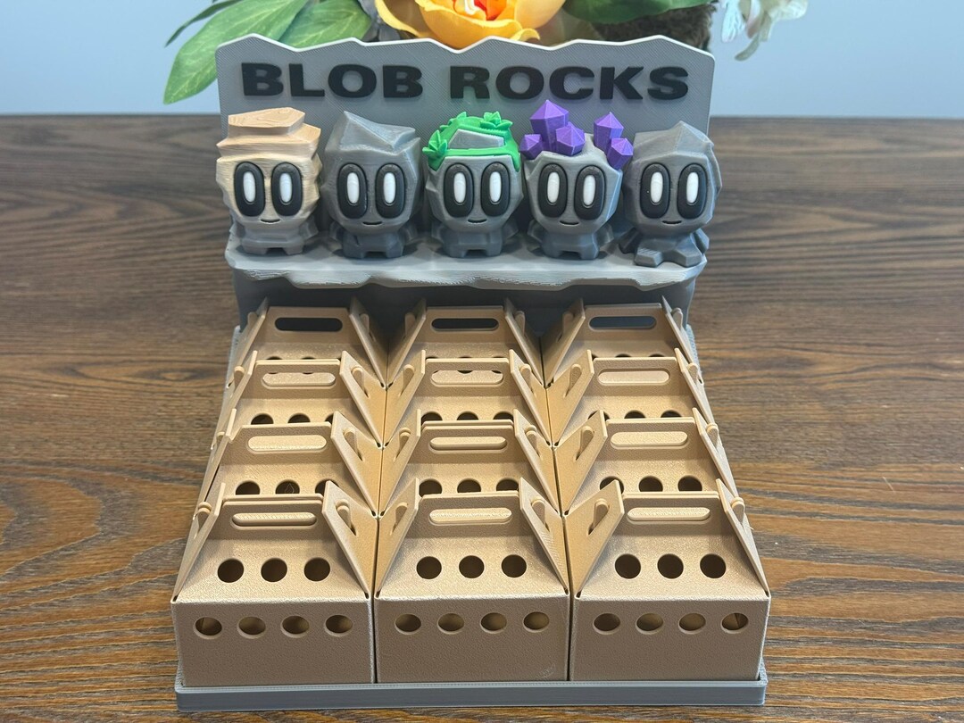 3D Printed Blob Lab Rock – PLA Plastic With Optional Carton Display - Etsy