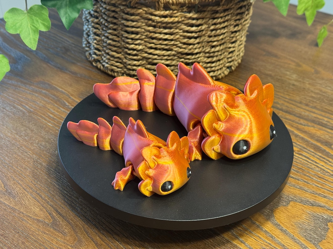 3D Printed Articulating Axolotl: Rainbow Salamander - Etsy