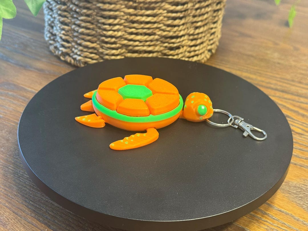 3D Printed Turtle Fidget Clicker: PLA Bioplastic Toy - Etsy
