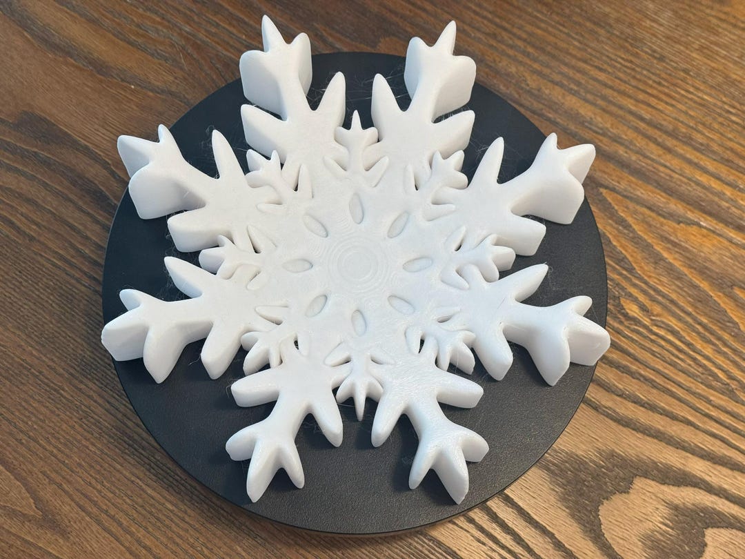 3d Printed Snowflake Trinket Dish / Snowflake Dish / Snowflake Key ...