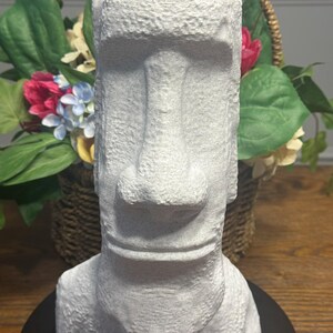 3D Printed Moai Statue Headphone Stand: Marble PLA - Etsy