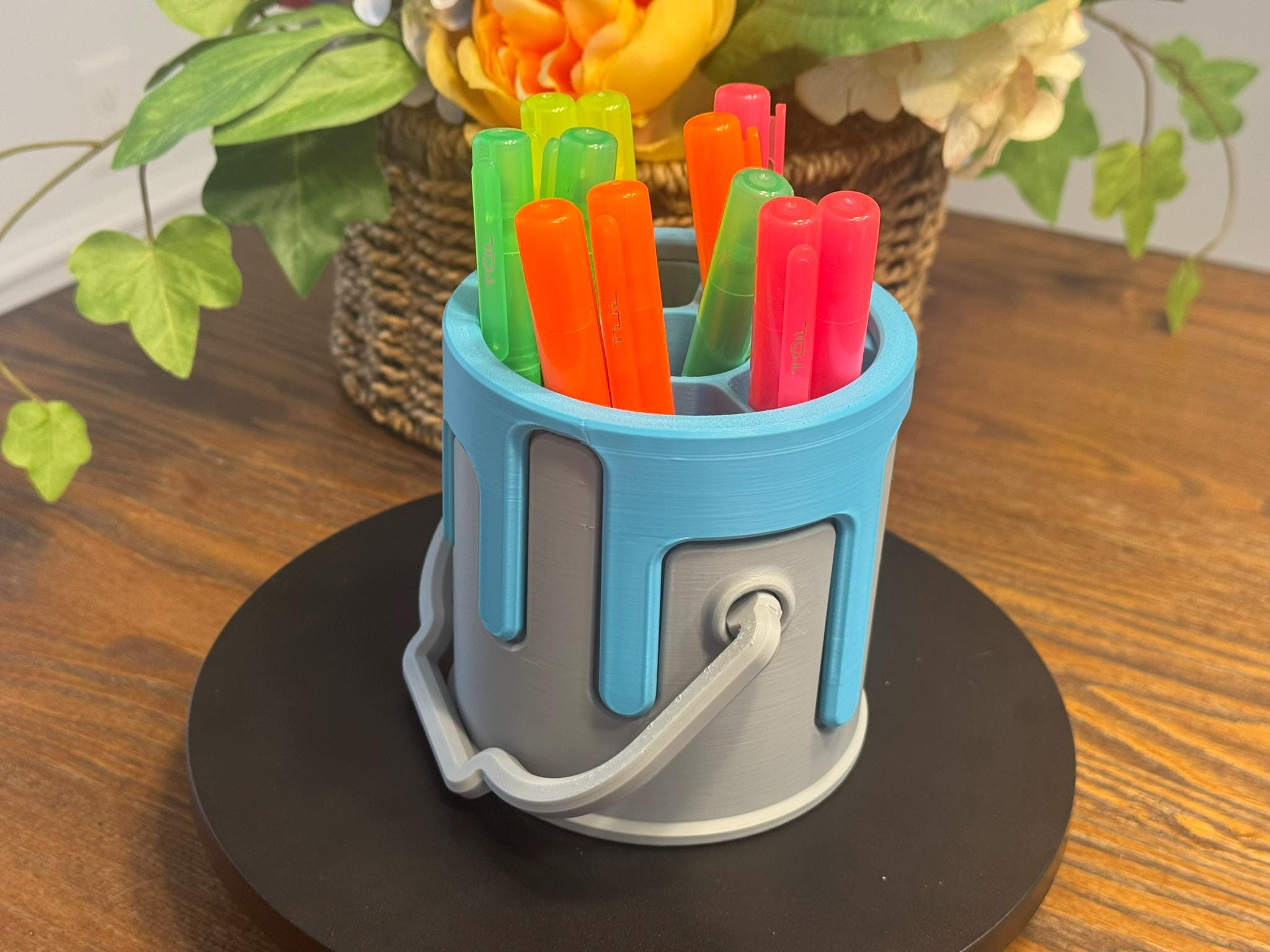 3D Printed Drippy Bucket Pencil / Pen Holder / Drippy Bucket Pen Pencil ...