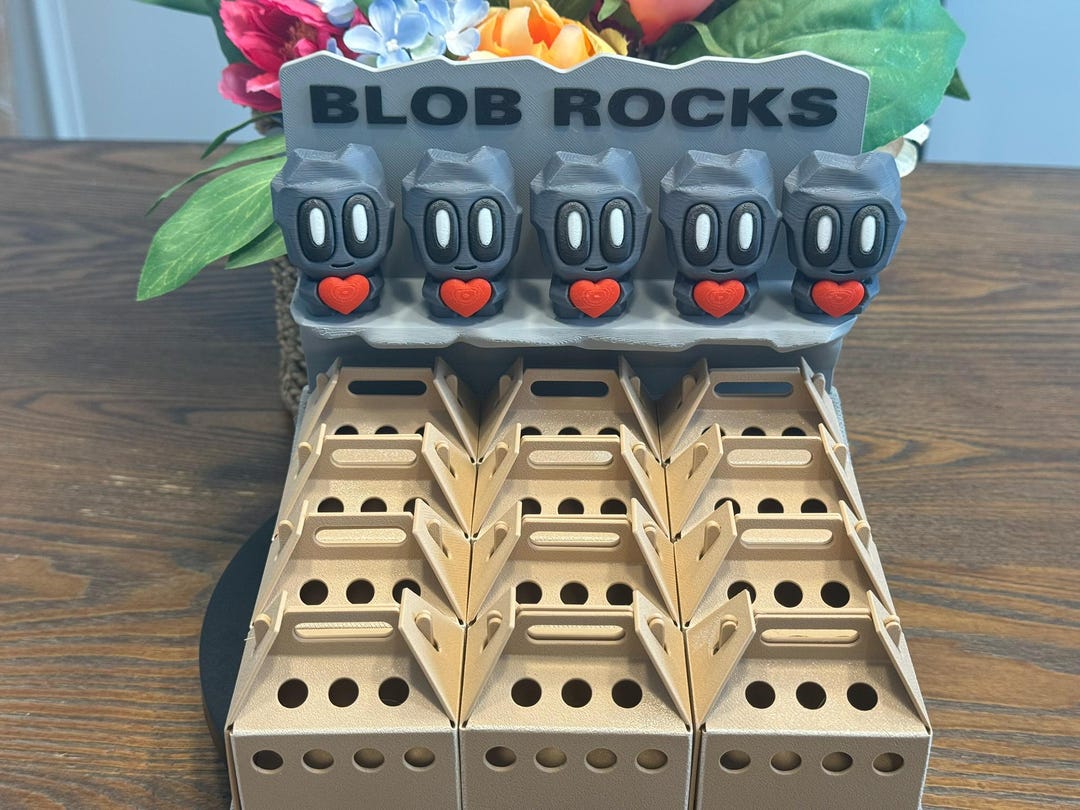 3D Printed Blob Lab Love Rock – PLA Plastic With Optional Carton ...