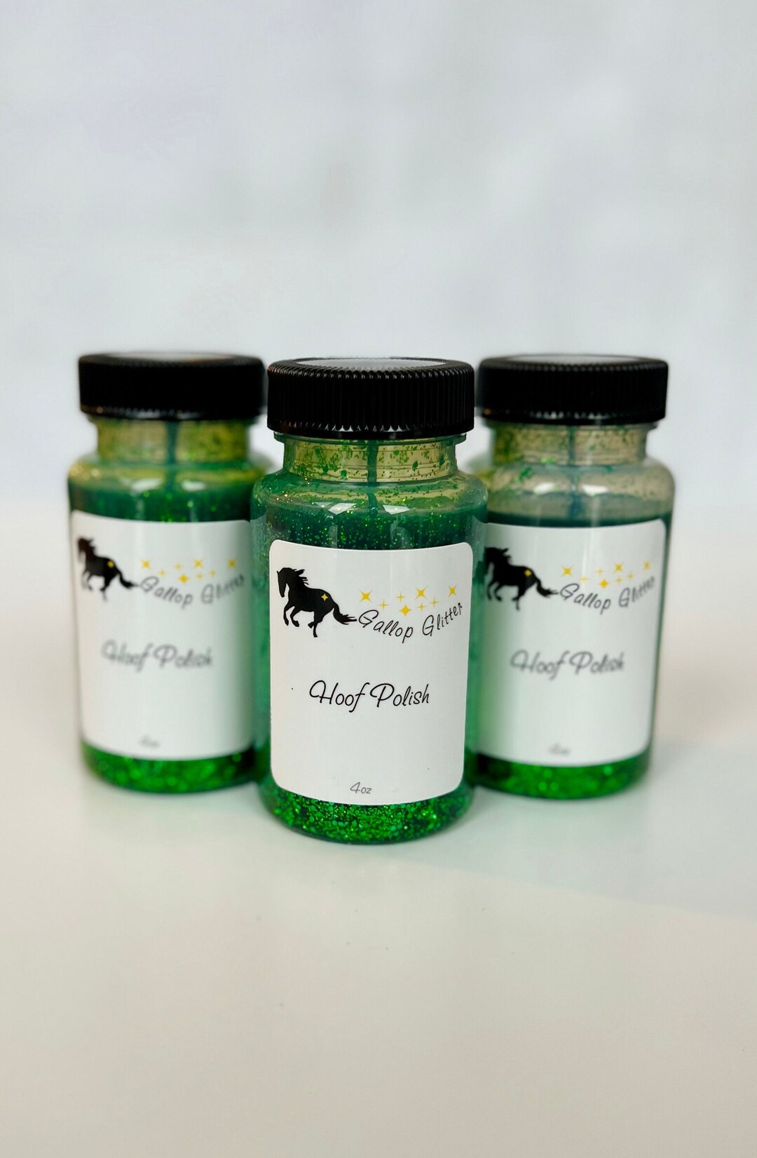 Gallop Glitter - Hoof Polish in GREEN - Etsy
