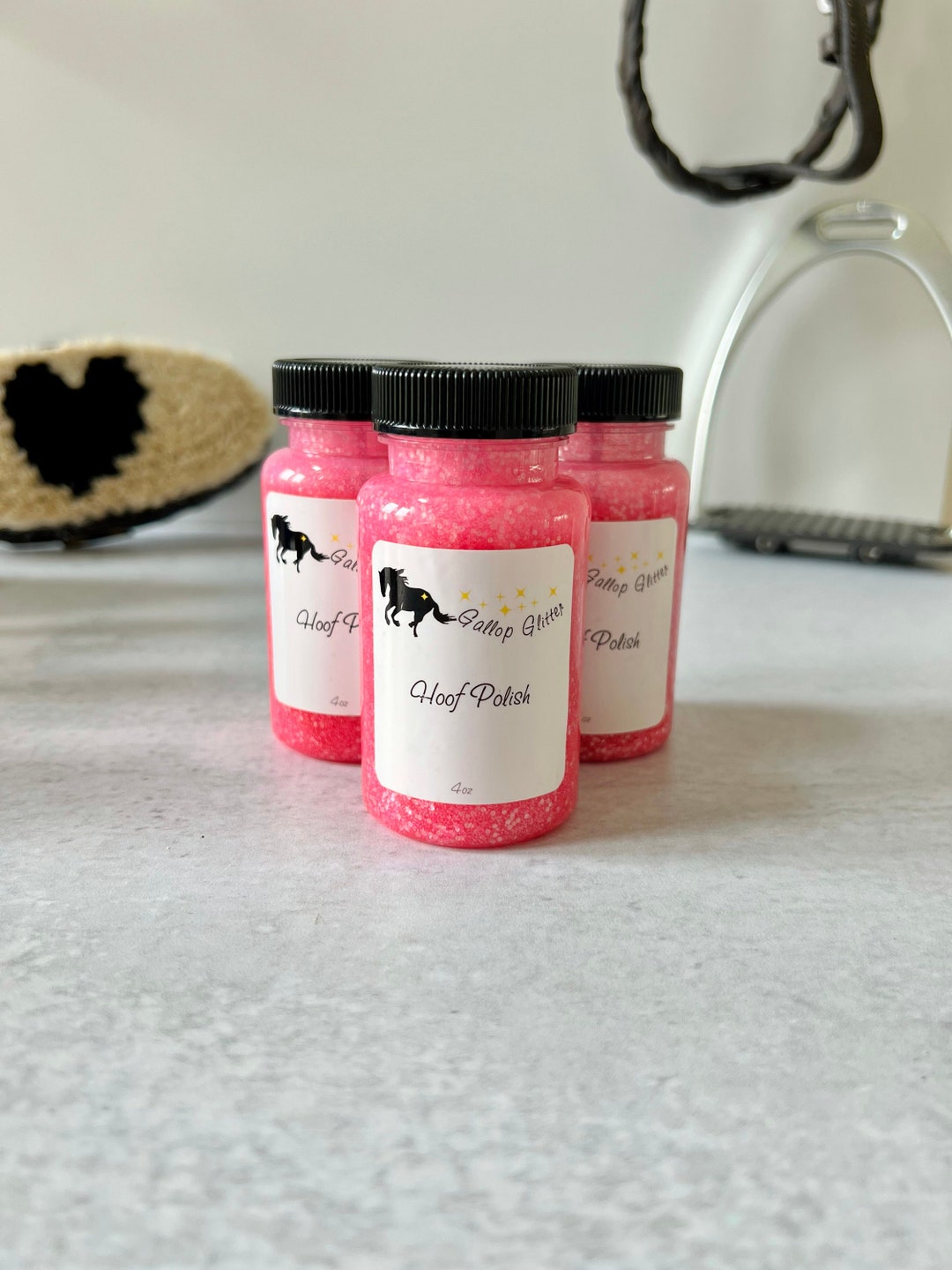 Gallop Glitter - Hoof Polish in PINK - Etsy