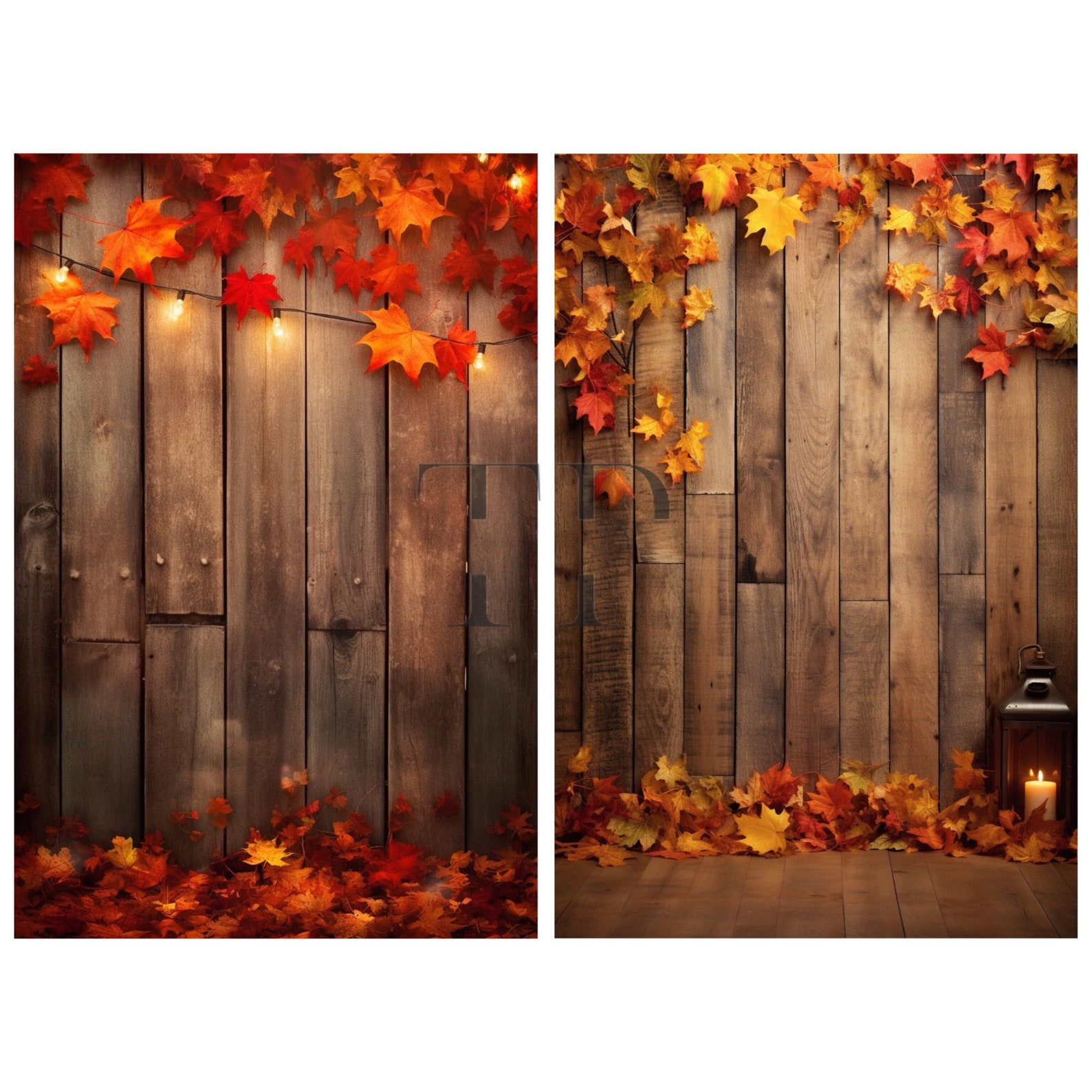 Fall Leaves Digital Backdrop - Autumn Photo Prop for Photographers ...