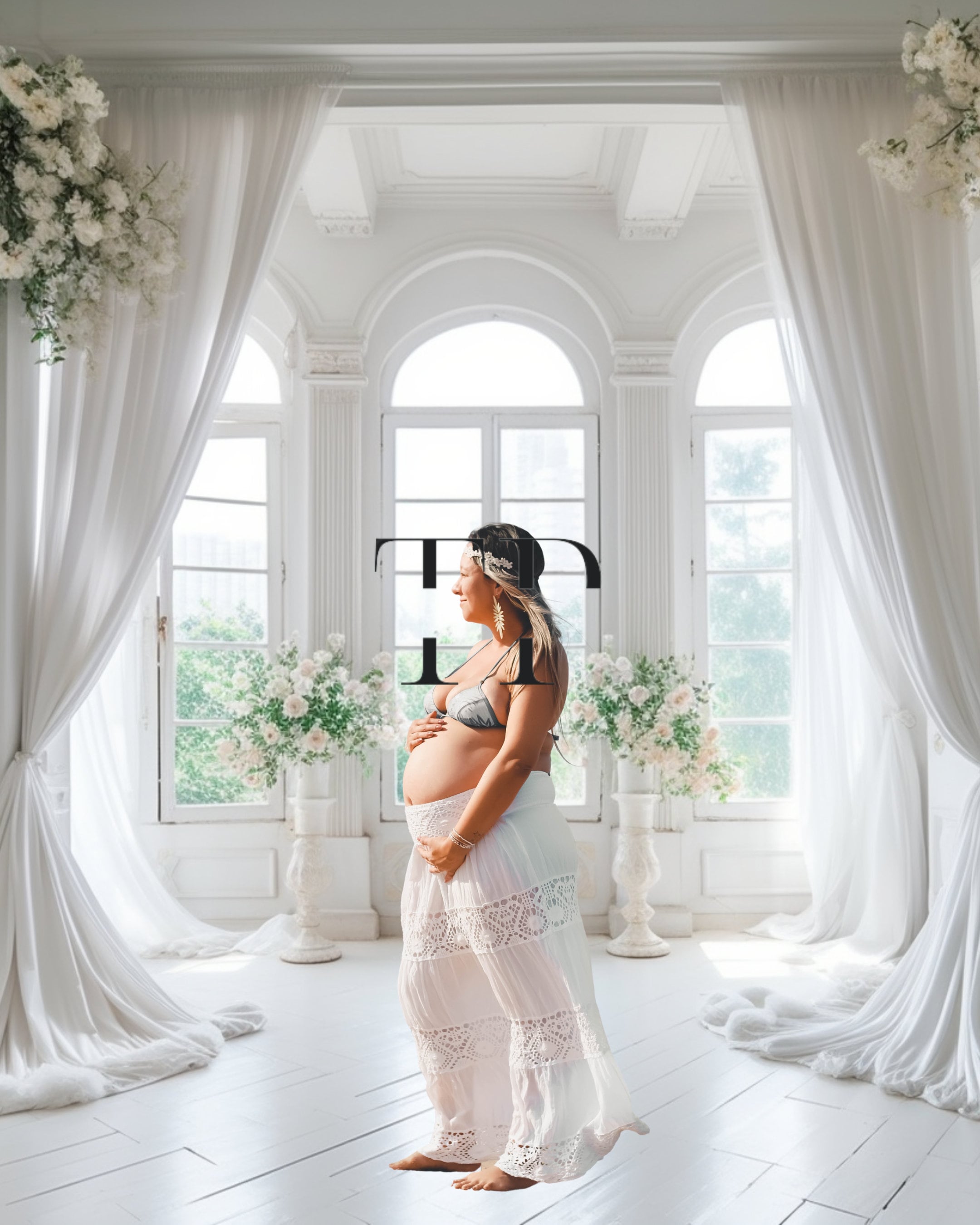 10 Maternity Digital Backdrops Floral Studio Backdrop - Etsy