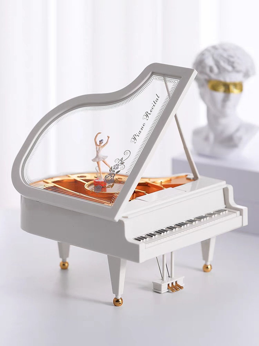 Vintage Piano Music Box Desktop Decor Ornament Creative Gift Premium ...
