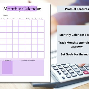 Printable Monthly Budgeting Template Pack Purple Instant Download - Etsy
