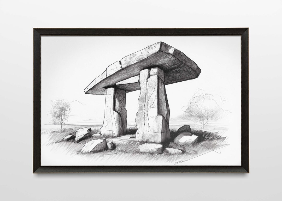 Pencil Dolmen Model 5 DIGITAL PRINT, Wall Art, Drawing, Artistic - Etsy