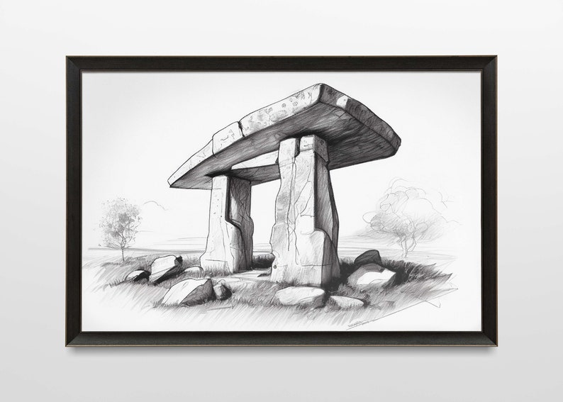 Pencil Dolmen Model 5 DIGITAL PRINT, Wall Art, Drawing, Artistic - Etsy