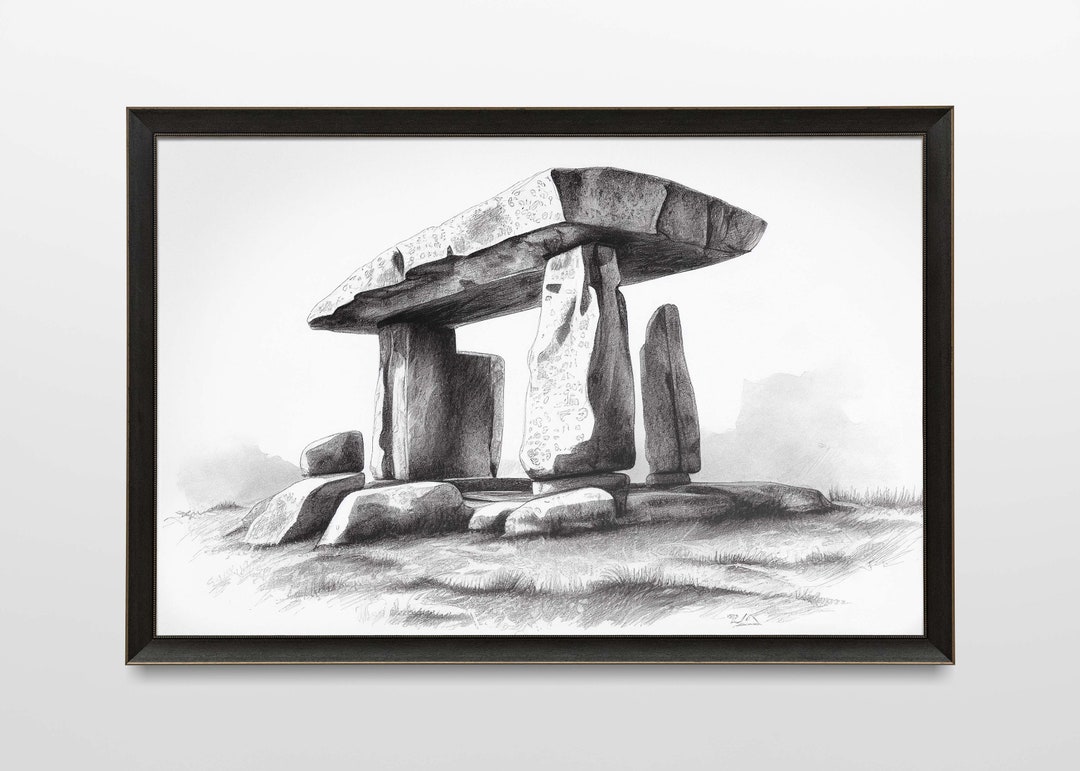 Pencil Dolmen Model 4 DIGITAL PRINT, Wall Art, Drawing, Artistic - Etsy