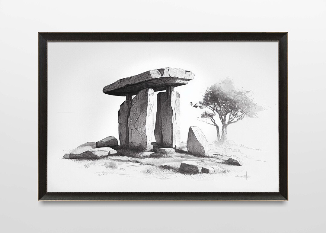 Pencil Dolmen - Model 2 - DIGITAL PRINT, Wall Art, Drawing, Artistic - Etsy