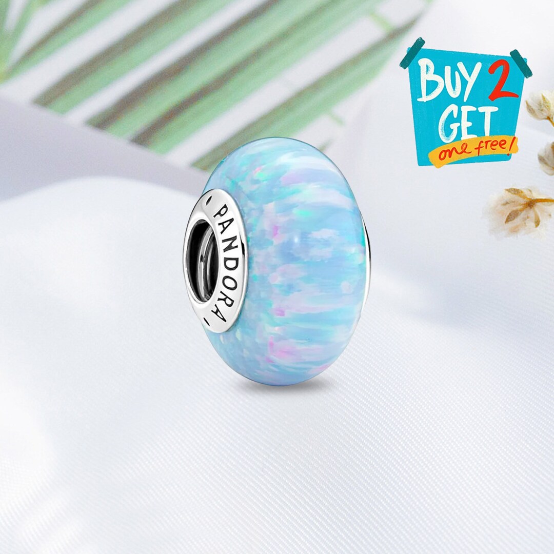 Authentic Pandora Opalescent Ocean Blue Bead Charm S925 - Etsy