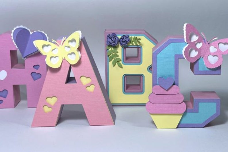 3D Letters and Numbers SVG and DXF Files - Etsy UK