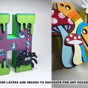 3D Letters and Numbers SVG and DXF Files - Etsy