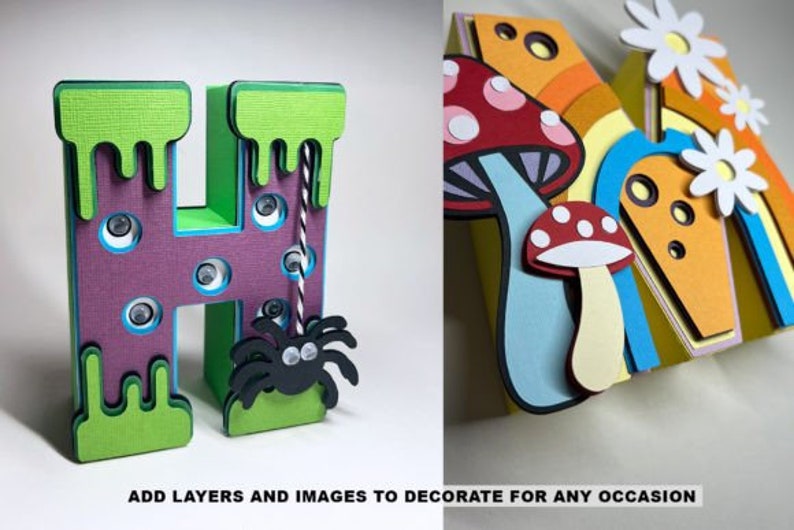 3D Letters and Numbers SVG and DXF Files - Etsy UK