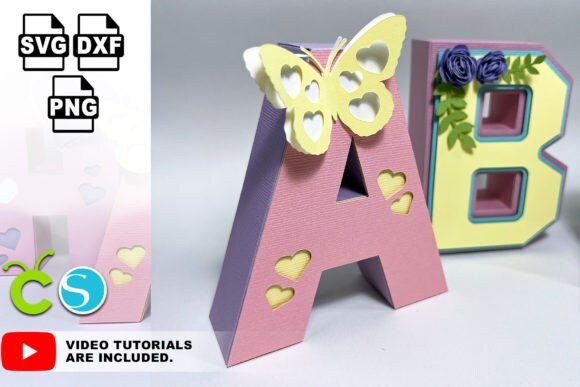 3D Letters and Numbers SVG and DXF Files - Etsy UK