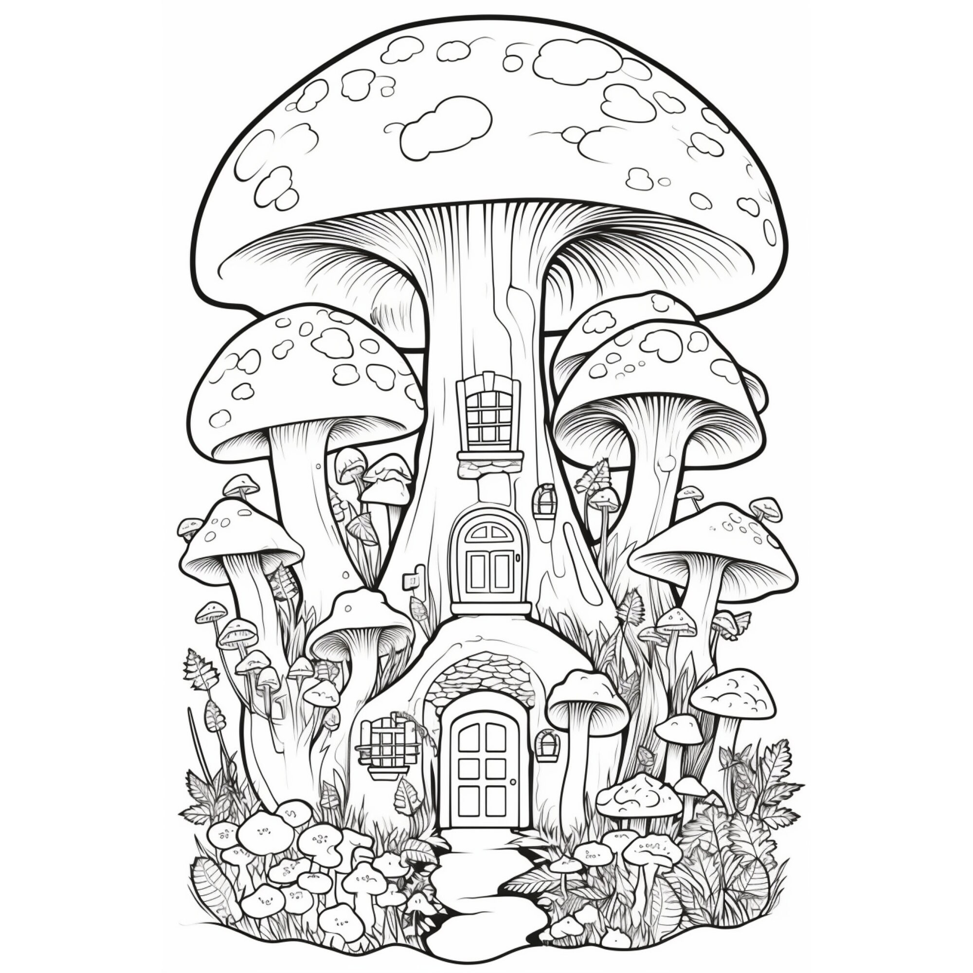 Magical Mushrooms Coloring Book - Etsy