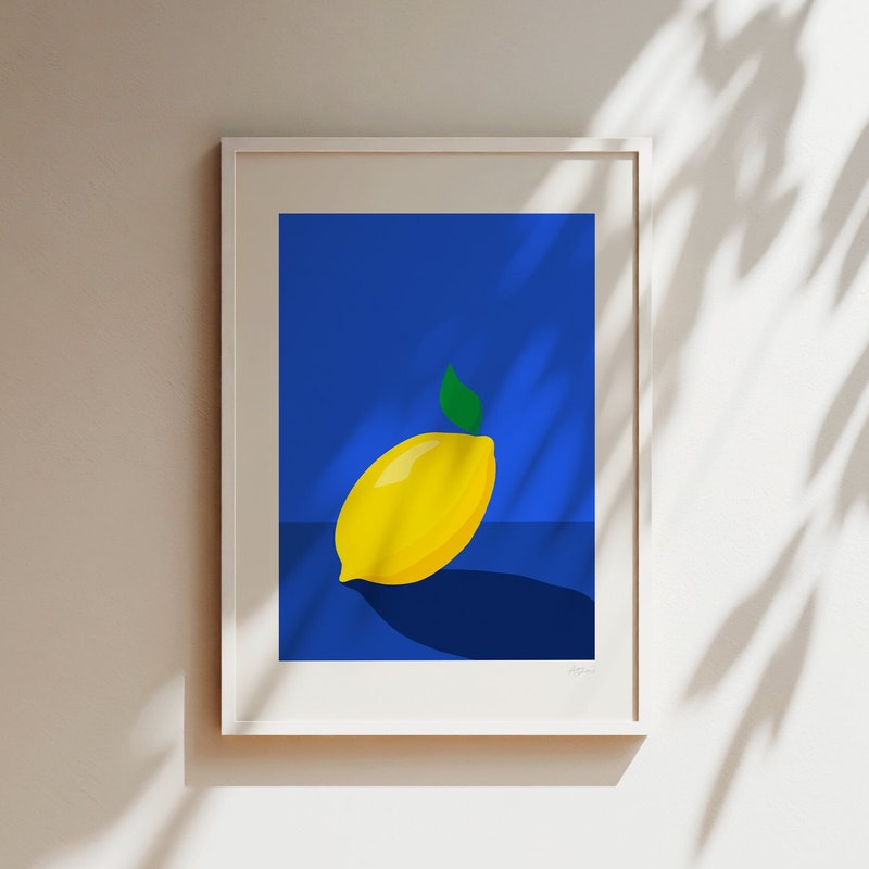 Lemon Print - Etsy
